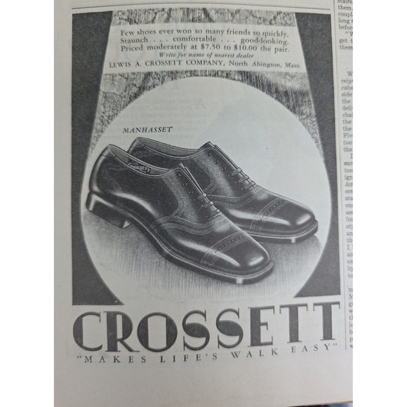 Crossett | Art | 927 Crossett Manhasset Black Leather Toe Oxford Dress ...